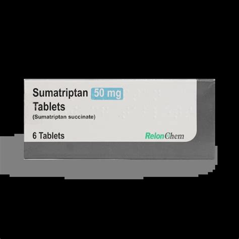 Sumatriptan 50mg Tablets Effective Migraine Relief
