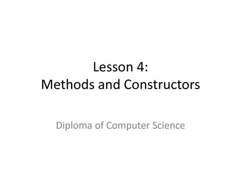 Solution Object Oriented Programming Lesson 4 Methods And Constructors