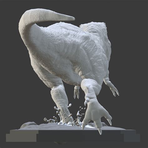 Tyranosaurus Scuplture Free 3d Model On