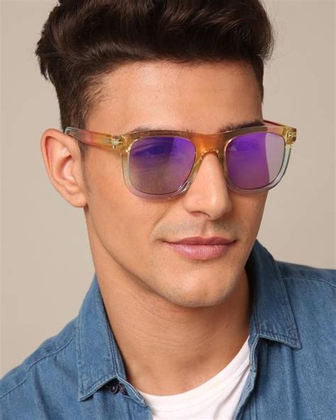 Buy 204829 Uv Protected Full Rim Rectangular Sunglasses Online At Best