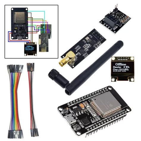 soluzione opendtu con antenna per esp32 per nrf24l01 per inverter