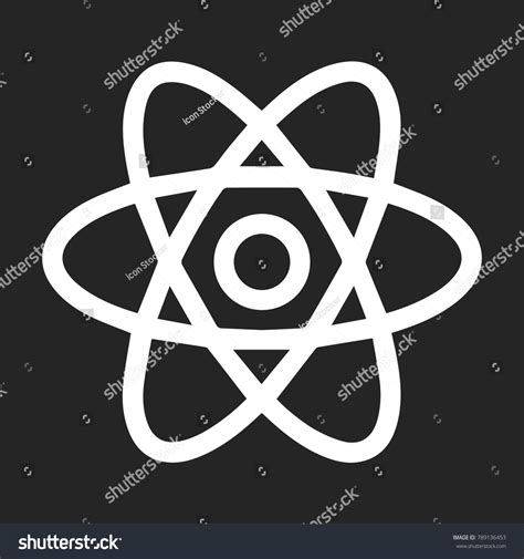 React Native Icon Vector Atom Symbol Stock Vector Royalty Free 789136453 Shutterstock