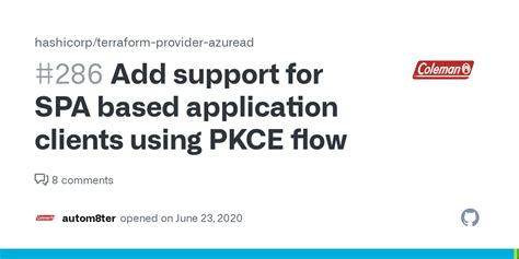 add support for spa based application clients using pkce flow · issue