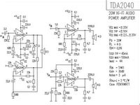 Tda Audio Amplifier Electro Circuit Schema Datasheet