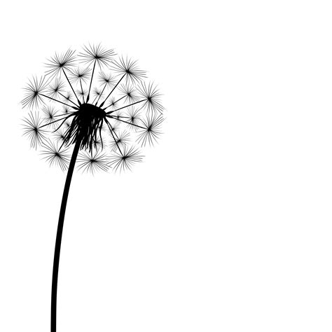 Dandelion Silhouette Clip Art