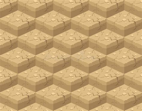 Soil Layers Vector Isometric Pattern Stock Vector Illustration Of
