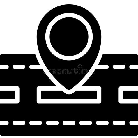 road pin icon location map and navigation vector stock vector
