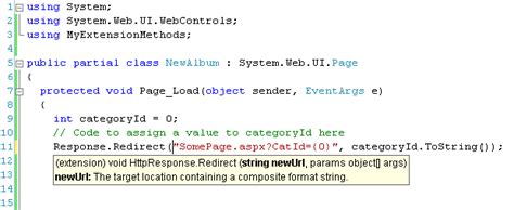 fun with extension methods extending response redirect imar