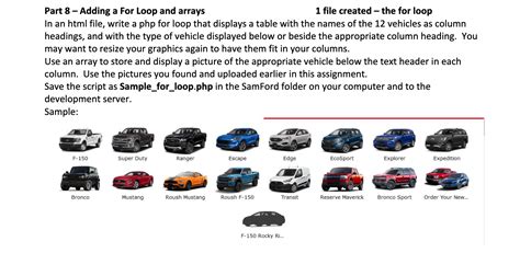 Solved Part Adding A For Loop And Arrays File Created Chegg