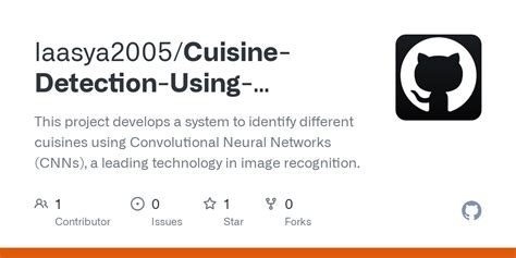 Github Laasya2005 Cuisine Detection Using Convolutional Neural