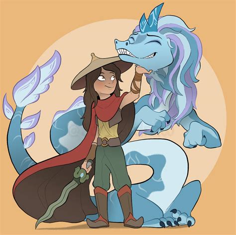 Raya And Sisu Raya And The Last Dragon Fanart By Jayferdraw On Deviantart