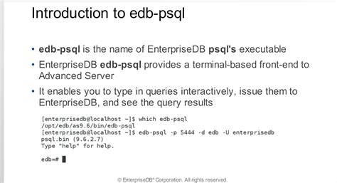 Module 7 User Tools Command Line Interfaces Postgres