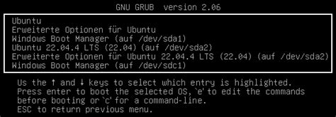 GRUB Im Multi Boot System Windows Finden