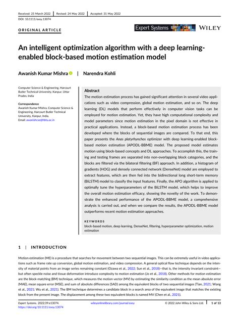 An Intelligent Optimization Algorithm With A Deep Learning‐enabled