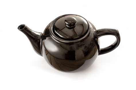 Free Stock Photo 9968 Black ceramic glazed teapot | freeimageslive