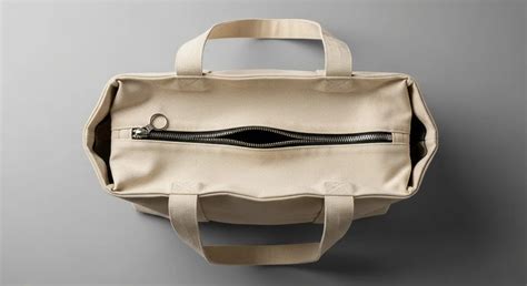 Tote Bag Canvas With Zipper PoshÉ