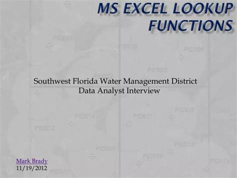 PPT MS Excel Lookup Functions PowerPoint Presentation Free Download ID 2427791