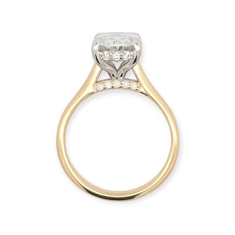 Classic Hidden Halo Solitaire Engagement Ring Made To Order Michael