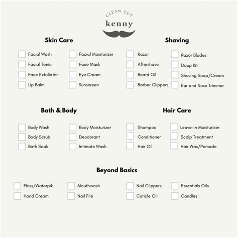 A Checklist For Mens Grooming Grooming Kit Grooming Routine Grooming