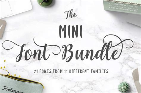 Mini Font Bundle 21 Amazing Fonts For Graphic Designer Graphicmule