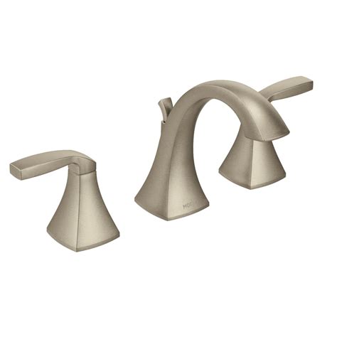 Moen Voss Brushed Nickel 2 Handle Widespread Watersense Bathroom Sink
