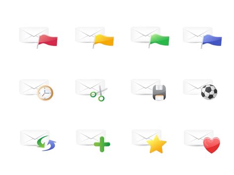 Emailer Design Vector Hd Images Several Email Icons For Design Red Email E Mail Png Image