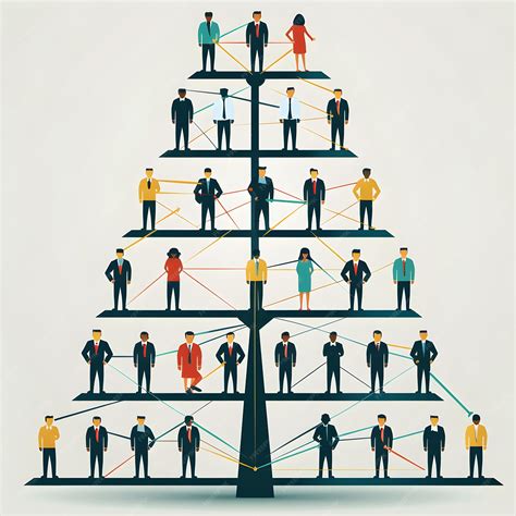 Visual Representation Of Business Hierarchy Illustrating Levels Of