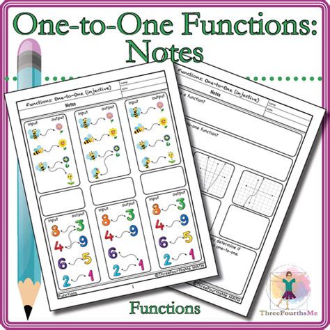 one to one functions scaffolded notes amped up learning