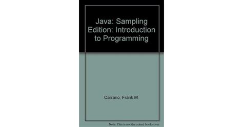 Java Introduction To Problem Solving And Programming By Walter Savitch