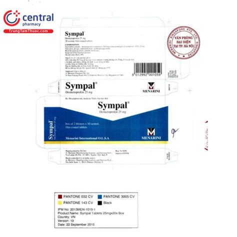 [chÍnh HÃng] Thuốc Sympal Giúp Giảm đau Chống Viêm
