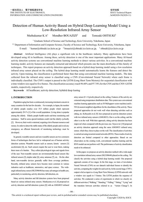 Pdf Detection Of Human Activity Based On Hybrid Deep Learning Model