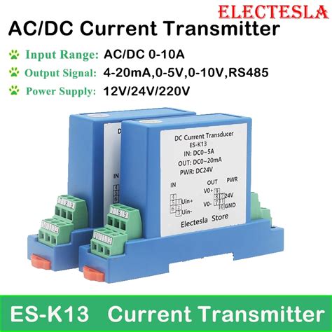 DC Current Monitoring Sensor DC 200mA 300mA 500mA 800mA Current Transducers Transmitter 4 20mA 0