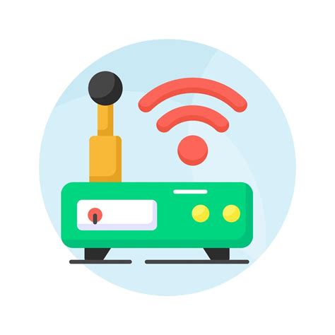 An Icon Of Wifi Router Shows Networking Device That Enables Wireless Communication Between