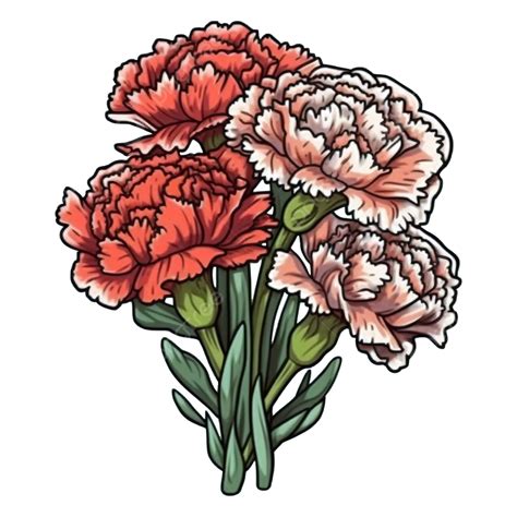 카네이션 꽃다발 꽃 패턴 카네이션 무늬 꽃들 Png 일러스트 및 이미지 에 대한 무료 다운로드 Pngtree