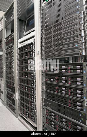 Hp Proliant Rack Mounted Servers Stock Photo Alamy