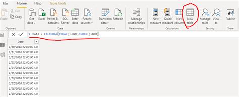 Date Table Isnt Populating From Dax Microsoft Fabric Community