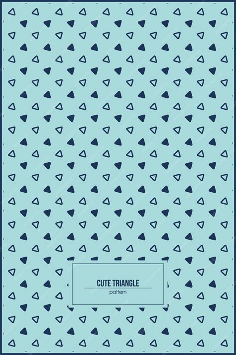 Premium Vector Cute Triangle Pattern Cute Blue Background