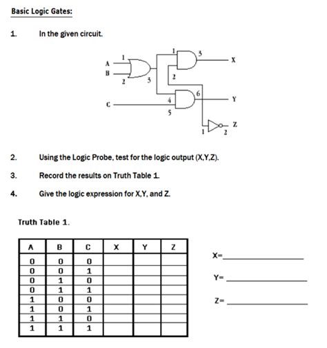 Basic Logic Gates In The Given Circuit Using The Chegg Com