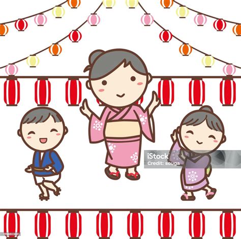 Bon Dance Stock Illustration Download Image Now Dancing Daughter