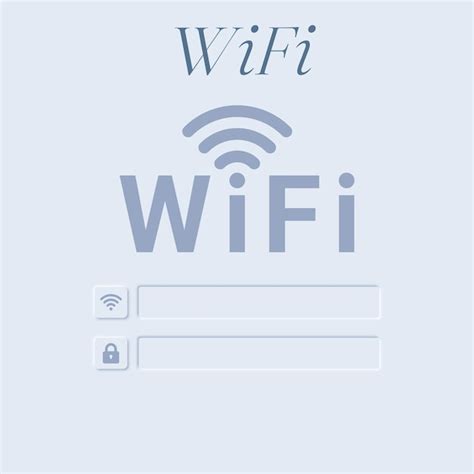 Premium Vector Wifi Password Template