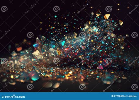 абстрактный светящийся золотой искрящийся фон Иллюстрация штока иллюстрации насчитывающей