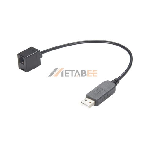 Renhotec Usb To Rj12 6p4c Serial Cable With Ftdi Chip 30cm Round Black Cable