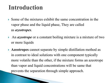 Azeotropic And Steam Distillation Pptx
