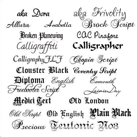 Fancy Calligraphy Fonts Literary Spring Designs Fancy Fonts Tattoo