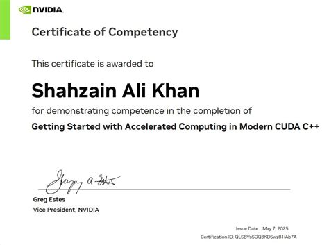 Cuda Acceleratedcomputing Gpus Parallelprogramming Nvidia Shahzain Ali Khan