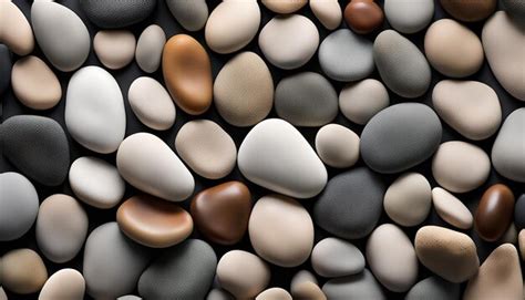 Smooth Pebble Texture Premium Ai Generated Image