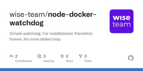 Github Wise Teamnode Docker Watchdog Simple Watchdog For Node