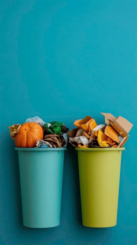 Modern Trash Sorting Bins Showcasing Waste Classification In A Stylish
