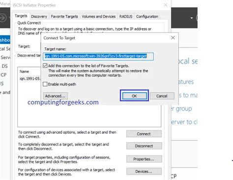 Configure ISCSI Initiator On Windows Server 2019 ComputingForGeeks