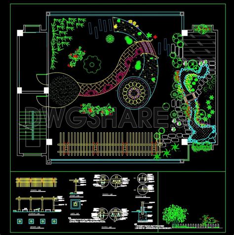 114 autocad drawings for garden design